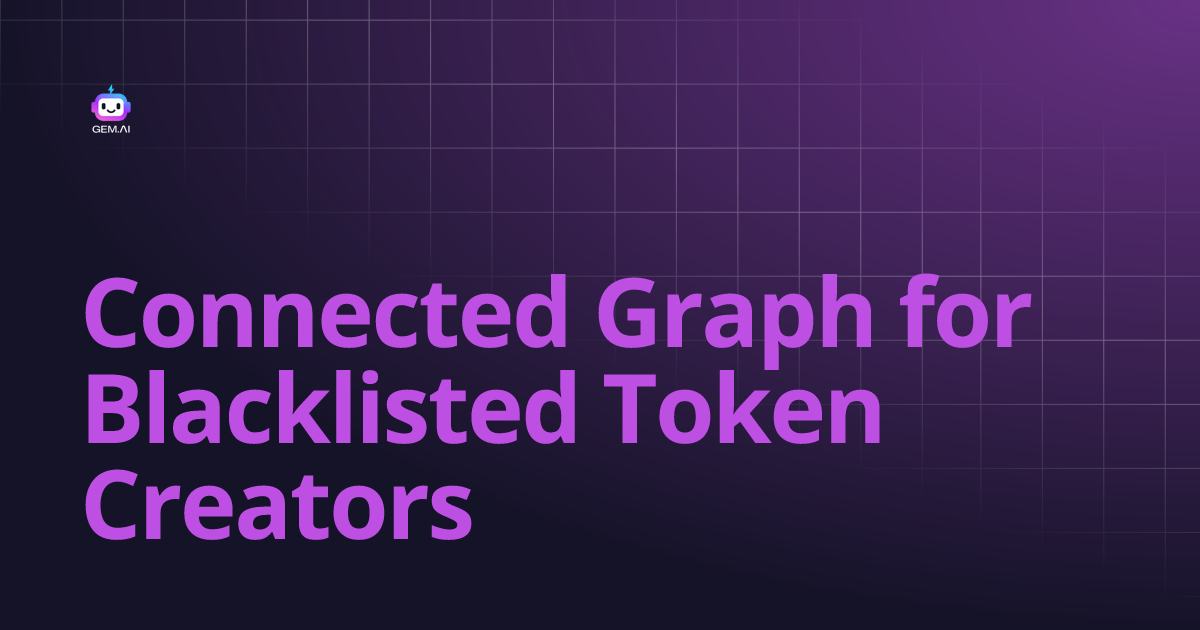 Connected Graph for Blacklisted Token Creators | MoonGem AI Docs